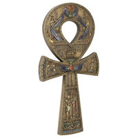 Egyptian Ankh Wall Sculpture - Traditional - Wall Accents - by Zeckos ...