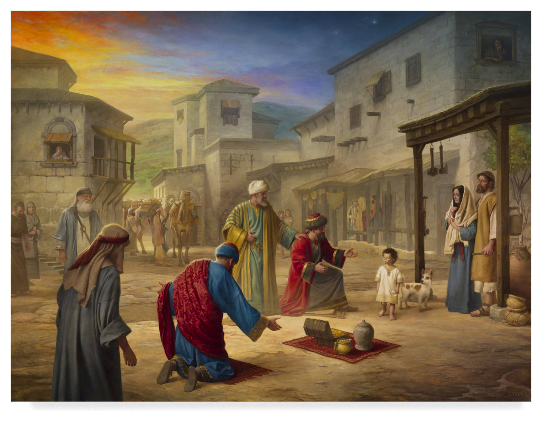 Howard Lyon 'King Of Kings' Canvas Art, 19"x14" - Traditional - Prints ...