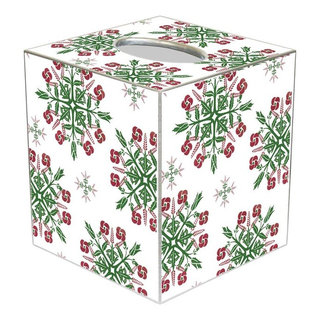 TB1710 - Christmas Snowflake Tissue Box Cover - Traditional - Tissue ...