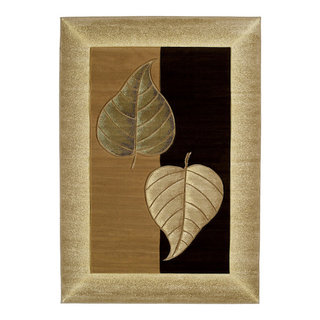 United Weavers Contours Basil Floral Rug, Chocolate (510-21851), 1'10 ...