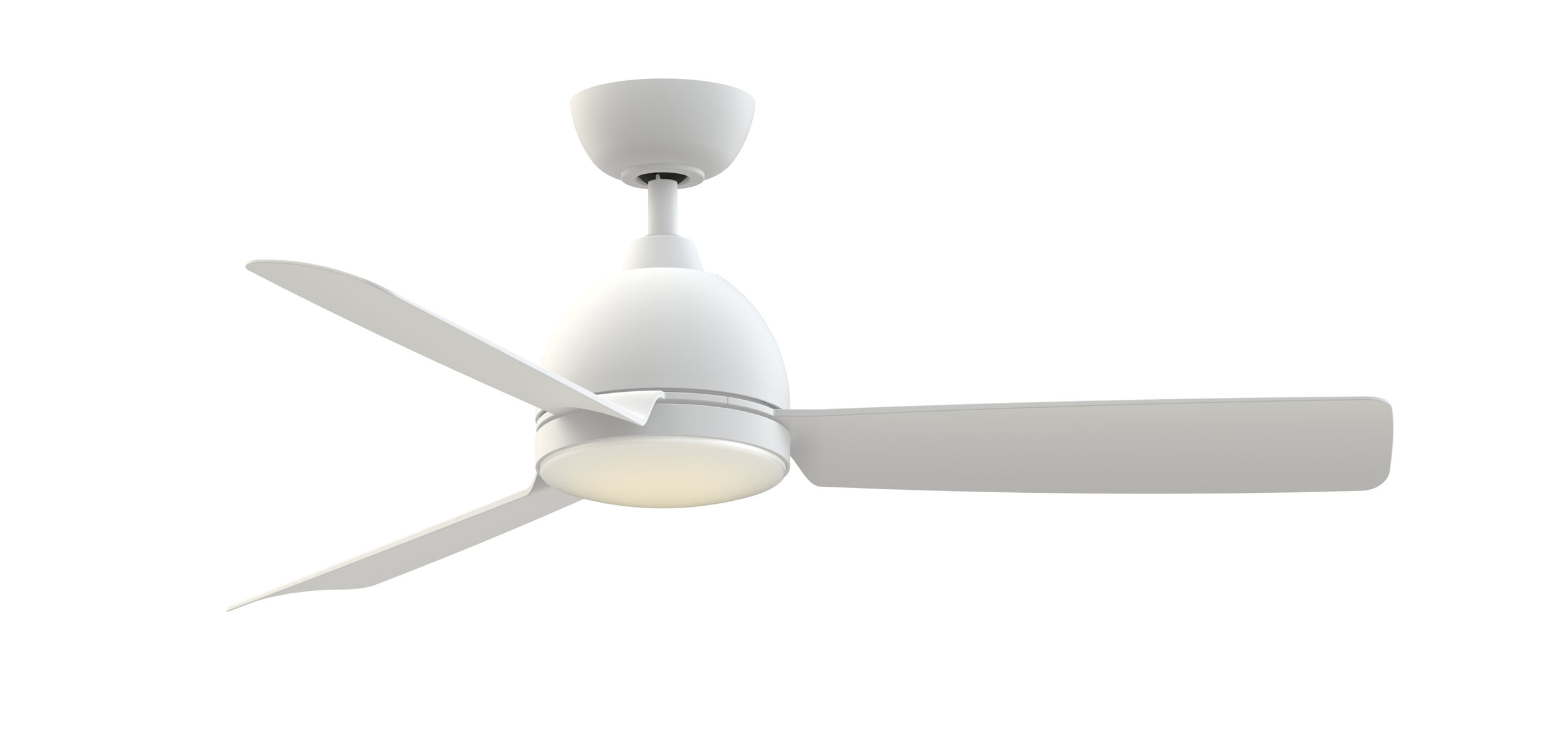Starboard L 52" Marine Grade Fan With LED Light Kit Black/White Blades ...