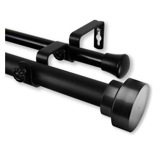 Bonnet Double Curtain Rod, 28-48" - Transitional - Curtain Rods - by ...