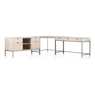 Trey Desk System - Industrial - Desks And Hutches - by Four Hands | Houzz
