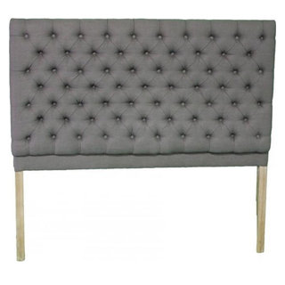 Traditional Queen Linen Upholstered Headboard, Queen - Traditional ...