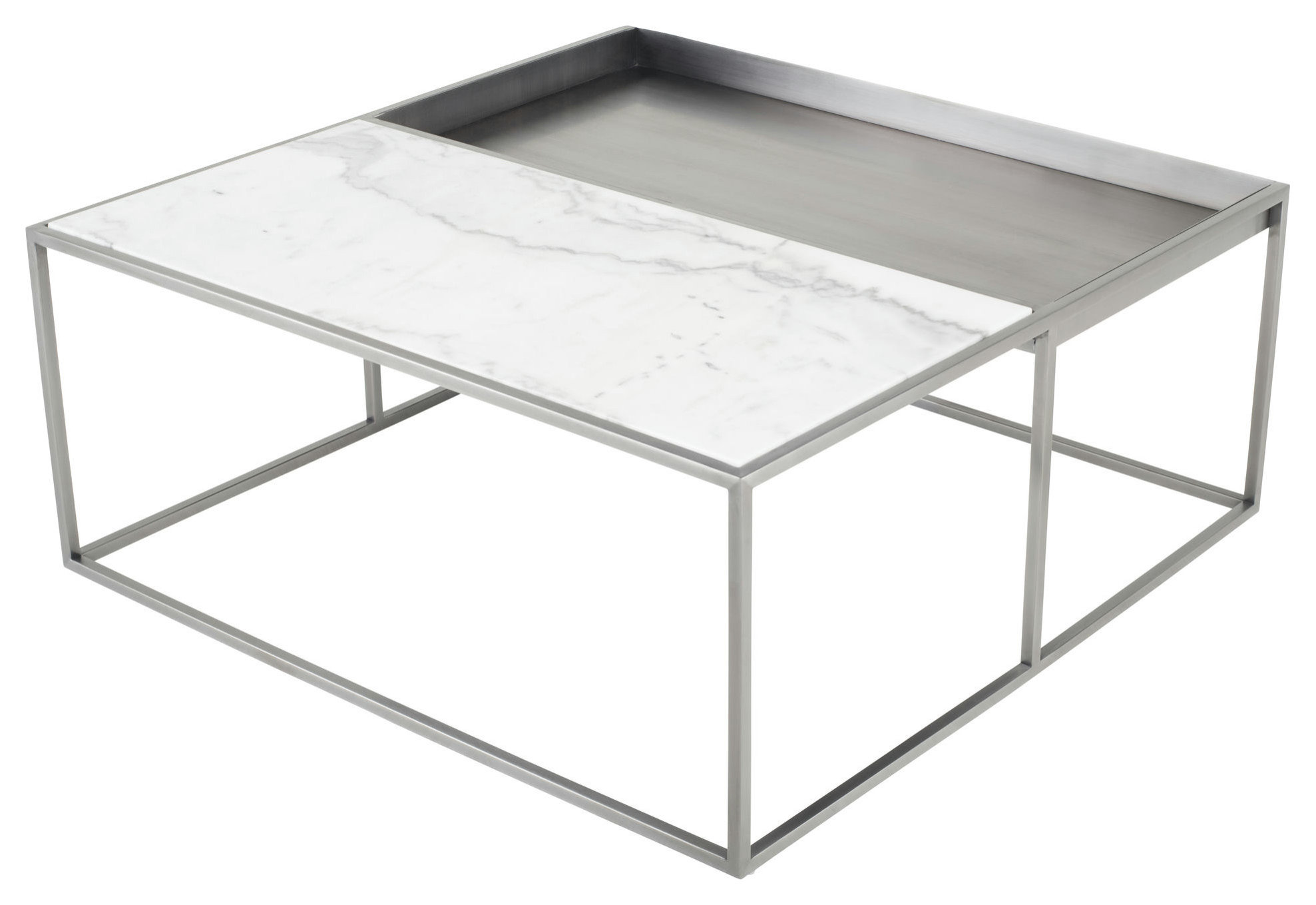 Corbett White Stone Coffee Table, HGNA537 - Contemporary - Coffee ...