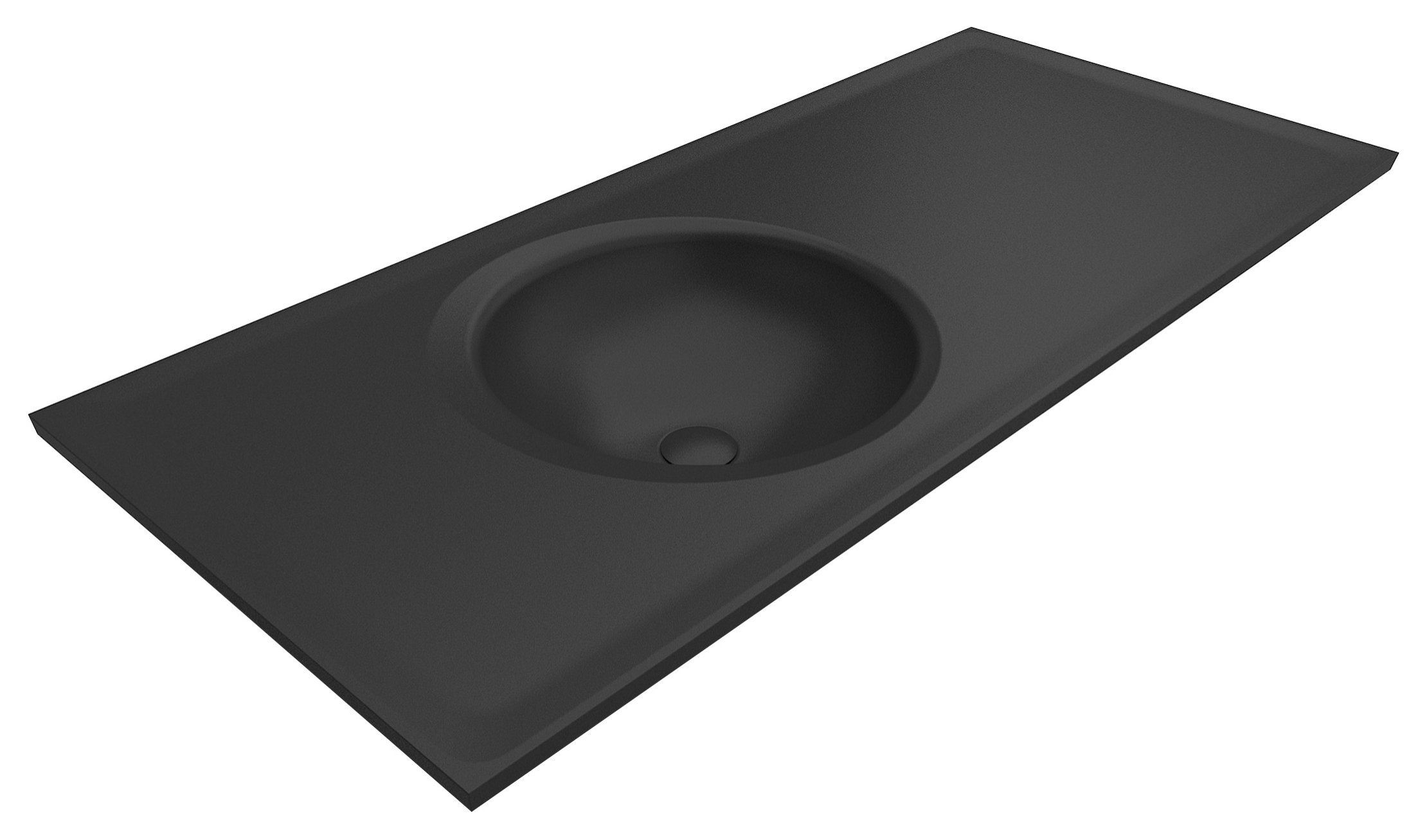 Simon integrated Black sinkS, 48" - Contemporary - Bathroom Sinks - by ...