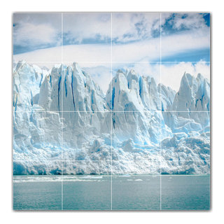 Glacier Ceramic Tile Wall Mural HZ500721, 48" Wide x 48" High ...