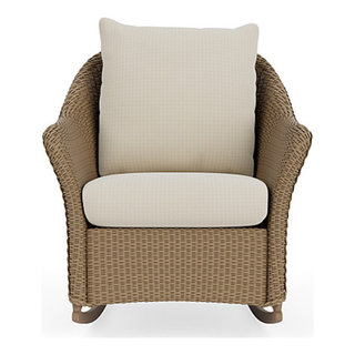 Lloyd Flanders Weekend Retreat Lounge Rocker, Fawn - Tropical - Outdoor ...