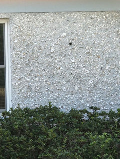 Clean Exterior Tabby stucco wall