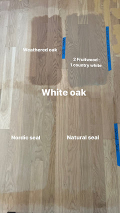 Bona Nordicseal on red oak