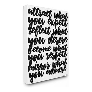 Mirror What You Admire Cursive, 24"x30" - Contemporary - Prints And ...