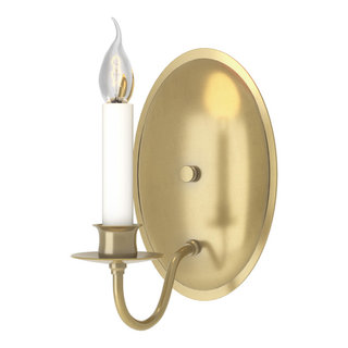 Simple Lines Sconce, Modern Brass Finish - Transitional - Wall Sconces ...
