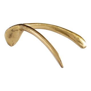 Cyan Wishbone Token 11238, Aged Brass, 5" W x 5" D x 1.75" H ...