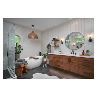 Spa-like Primary Bathroom Remodel - Contemporary - Bathroom ...