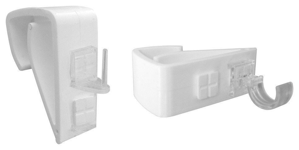 Over The Window Curtain Rod Brackets for Sash - Transitional - Curtain ...