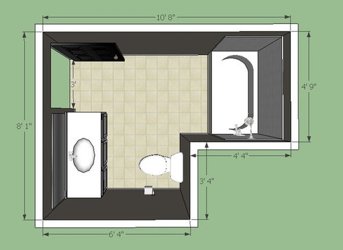 Awkward Bathroom Layout
