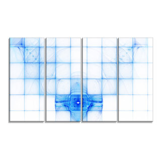 Bat Outline on Radar Screen, Multipanel Abstract Canvas Art Print, 48 ...