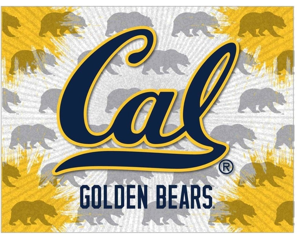 Cal Logo Canvas, 32"x24" - Rustic - Prints And Posters - by Team Sports ...