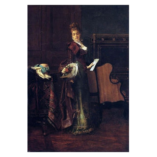 Alfred Emile Leopold Stevens The Love Letter, 18"x27" Wall Decal, 18x27 ...