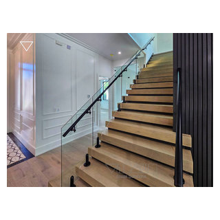Spigot Glass Railing System - Modern - Staircase - Orlando - by ...