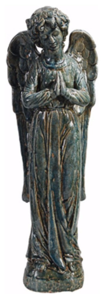 Divinely Positive Angel Statue - Traditional - Decorative Objects And ...