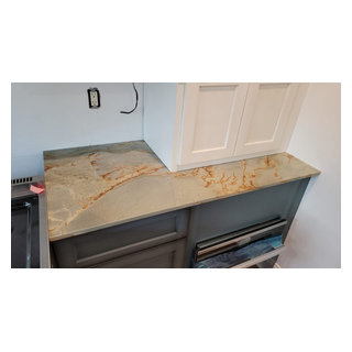 3/4" Roma Blue Quartzite Kitchen Countertops - Contemporary - Kitchen ...