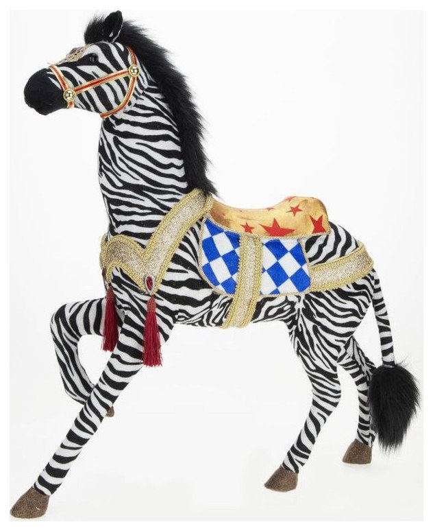 Mark Roberts 2021 Zebra with Saddle 26'' - Contemporary - Holiday ...