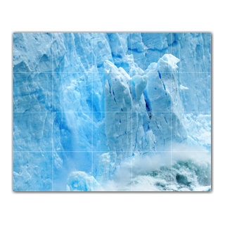Glacier Ceramic Tile Wall Mural HZ500723, 30" Wide x 24" High ...