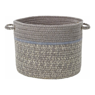 Woolmade Natural Wool Basket, 18''x12'' - Contemporary - Baskets - by ...