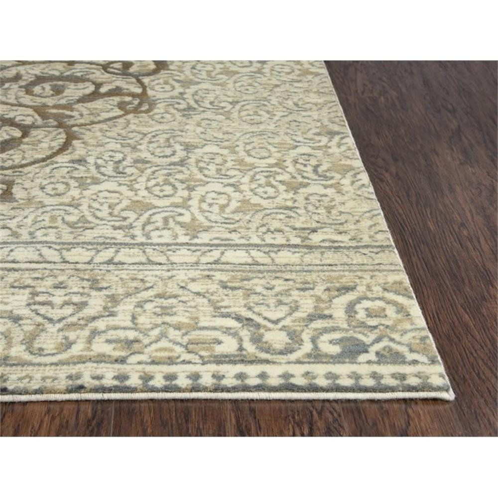 Alora Decor Essential 2'6" x 10' Medallion/Scroll Beige/Ivory Hybrid ...