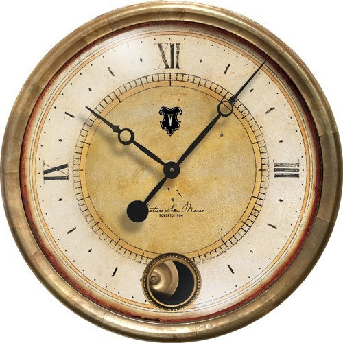Caffe Venezia Cream Clock Pendulum - Traditional - Wall Clocks - by Em ...