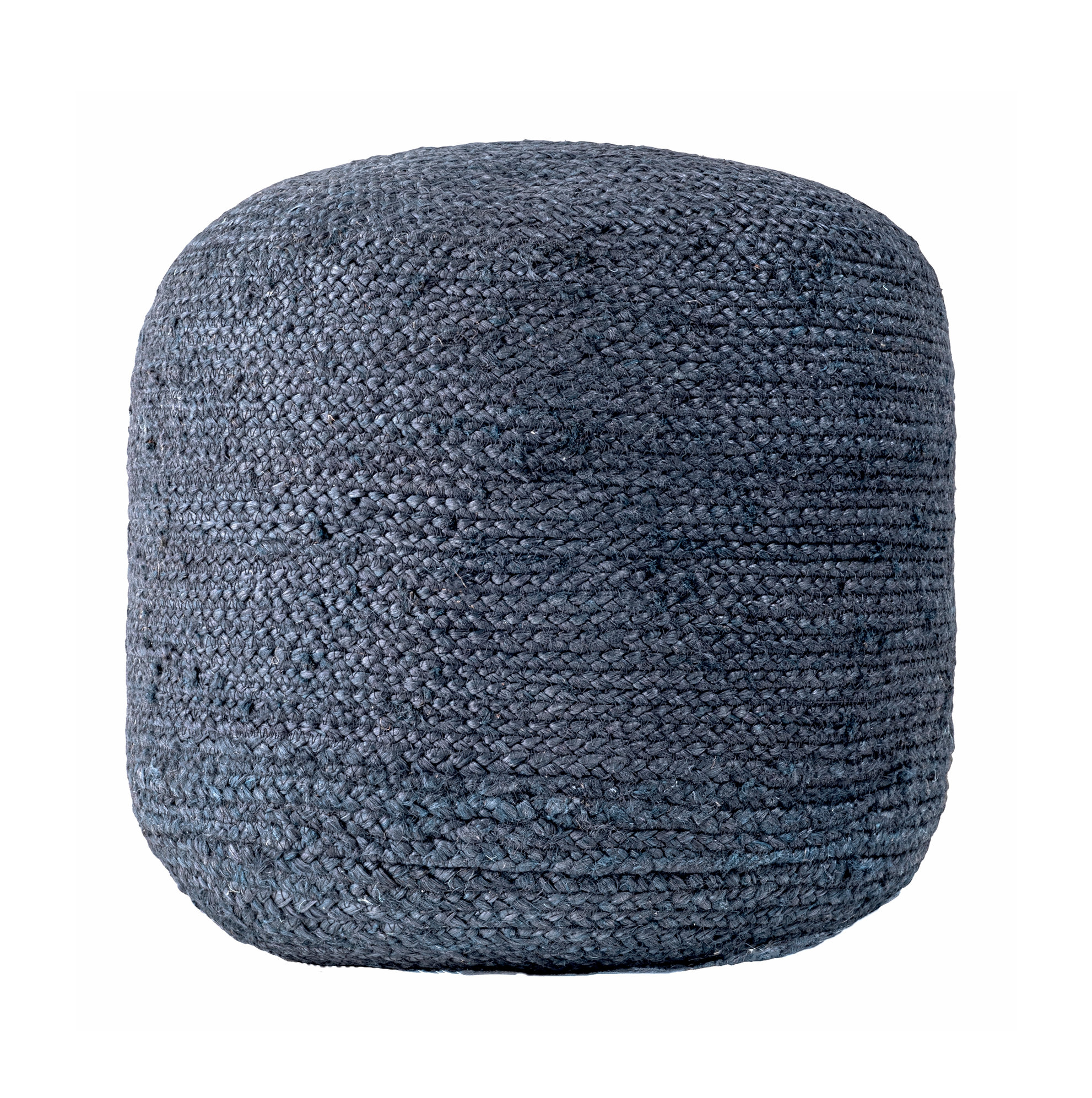 nuLOOM Braided Evita Jute Natural, Fiber Cable Pouf - Beach Style - Floor Pillows And Poufs - by ...