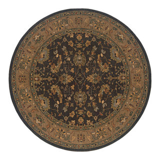 Oriental Weavers Sphinx Infinity 1104f Black, Tan Area Rug, 7'8"x7'8 ...
