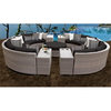 Florence 11 Piece Outdoor Wicker Patio Furniture Set 11b in Black ...