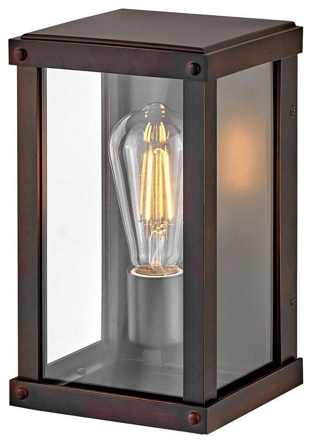 8W 1 LED Outdoor Extra Small Wall Lantern-10 Inches Tall and 6 Inches ...