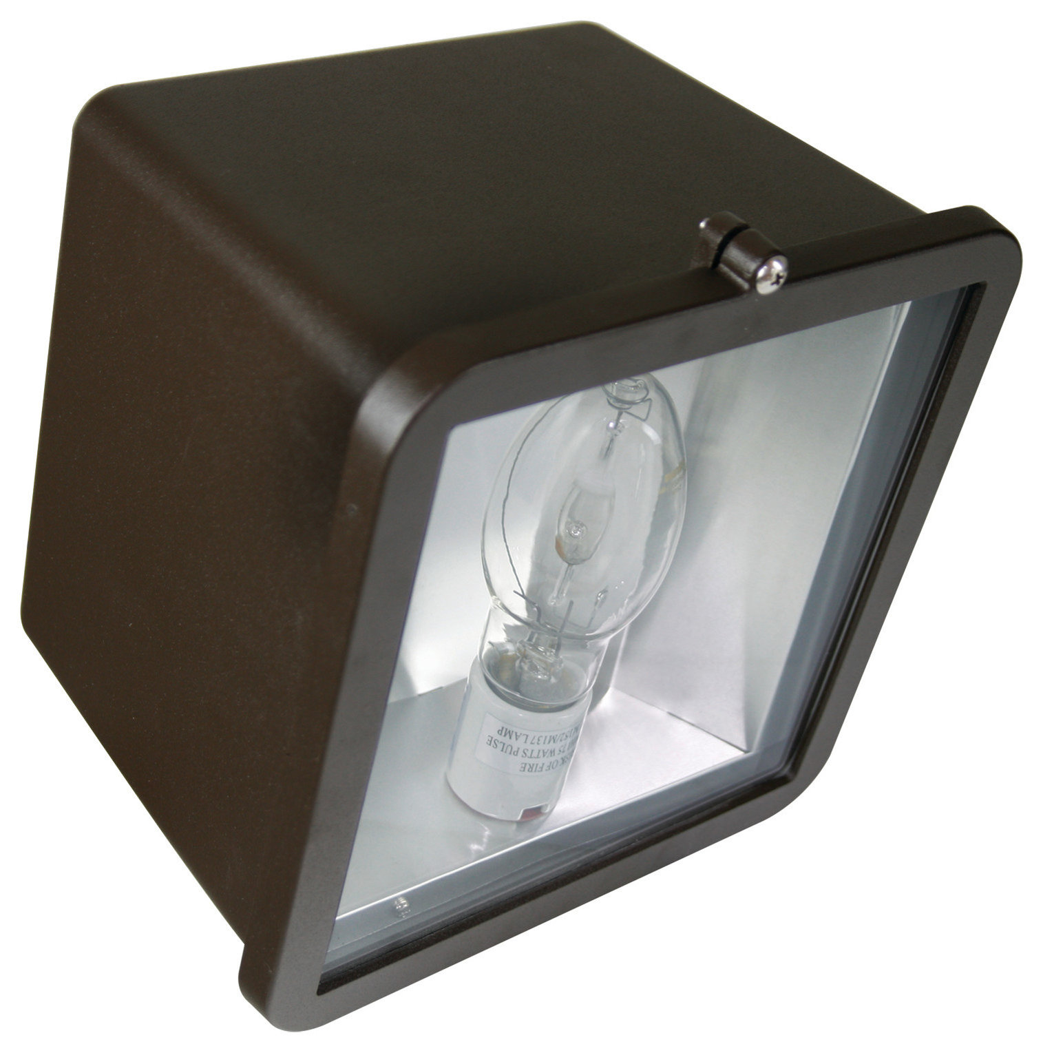 175W Pulse Start Metal Halide Floodlight Bronze Powder Tempered Glass ...