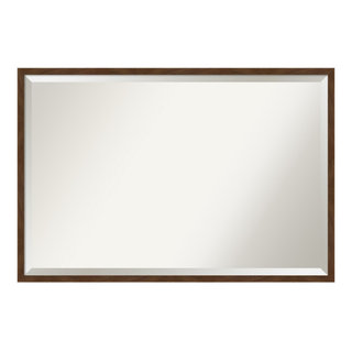 Carlisle Narrow Beveled Wood Wall Mirror, 37 x 25 in. - Transitional ...