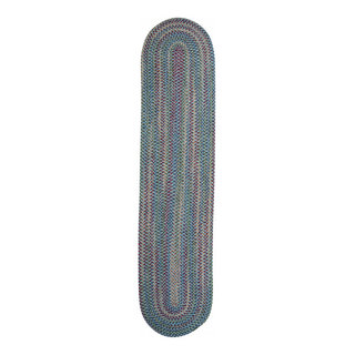 Colonial Mills Rug Worley Runner Blue Runner, Oval, 30"X72 ...