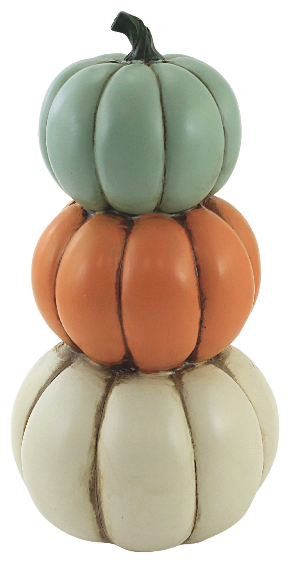 Fall Stacking Pumpkin Polyresin Aurumn Decor 46005140, 9.25 In H X 4.25 ...