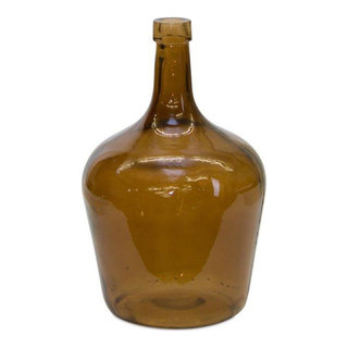 Bottle, Set of 2, 10"H Glass - Contemporary - Vases - by Melrose ...