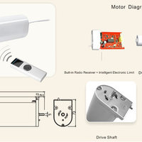 Remote Motorized Belt Drive Curtain Rail Track, Up to 315" - Modern ...