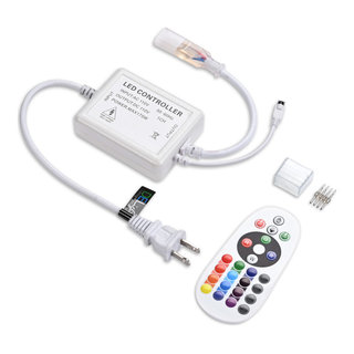 Yescom 24 Key Remote Control Replacement for RGB Neon Rope Light ...