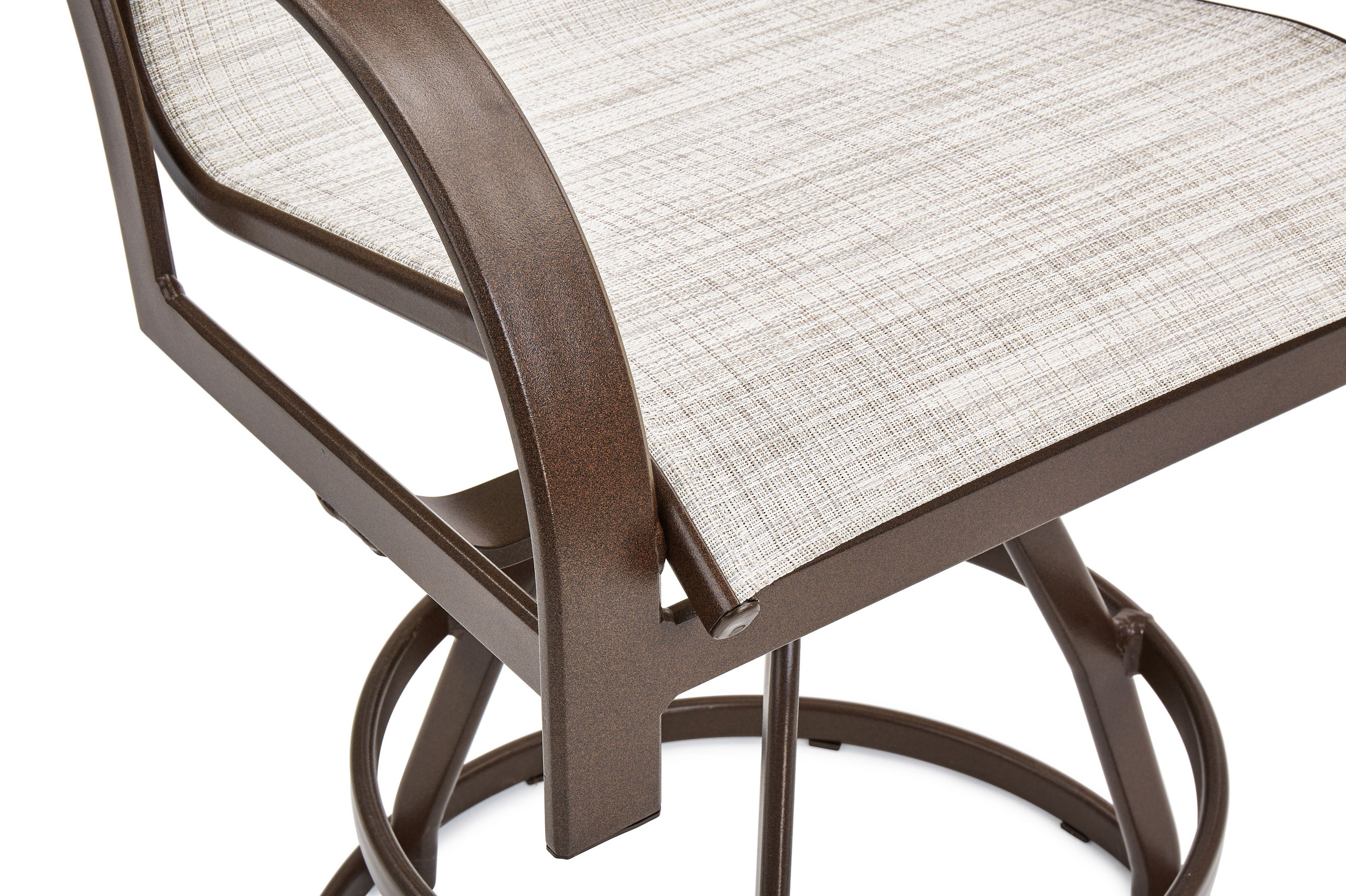 Key West Sling High Back Swivel Bar Stool - Transitional - Outdoor Bar ...