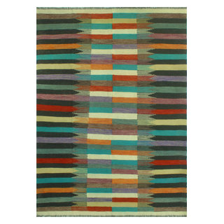 Winchester Kilim Cadena Charcoal/Ivory Rug, 8'0x11'6, 8'0x11'6 ...