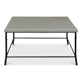 Shagreen Square Coffee Table Storm Gray - Industrial - Coffee Tables ...