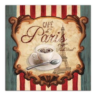 Cafe De Paris 16x16 Canvas Wall Art - Contemporary - Prints And Posters ...