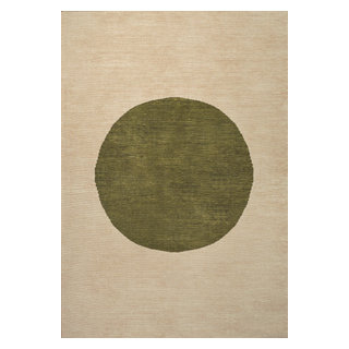 Cirkel Minimalist Geometric Dot Machine-Washable Area Rug, 5x8 ...