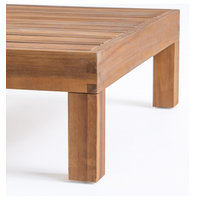 Cascada Outdoor Acacia Wood Coffee Table - Transitional - Outdoor ...
