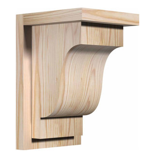 Newport Corbel w/Backplate, 8"Dx12"H - Transitional - Corbels - by ...