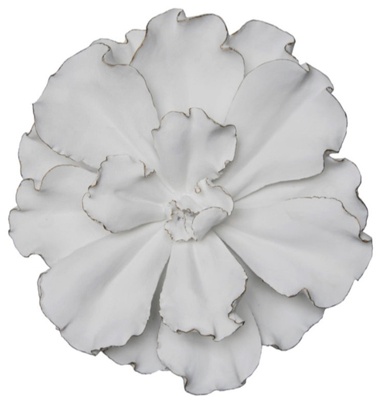 Flower Wall Plaque - Contemporary - Wall Sculptures - by Benzara Inc ...